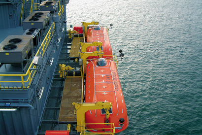 Offshore Davits - Gravity | PALFINGER MARINE