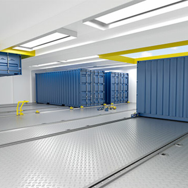 Container Skidding Systems | PALFINGER MARINE